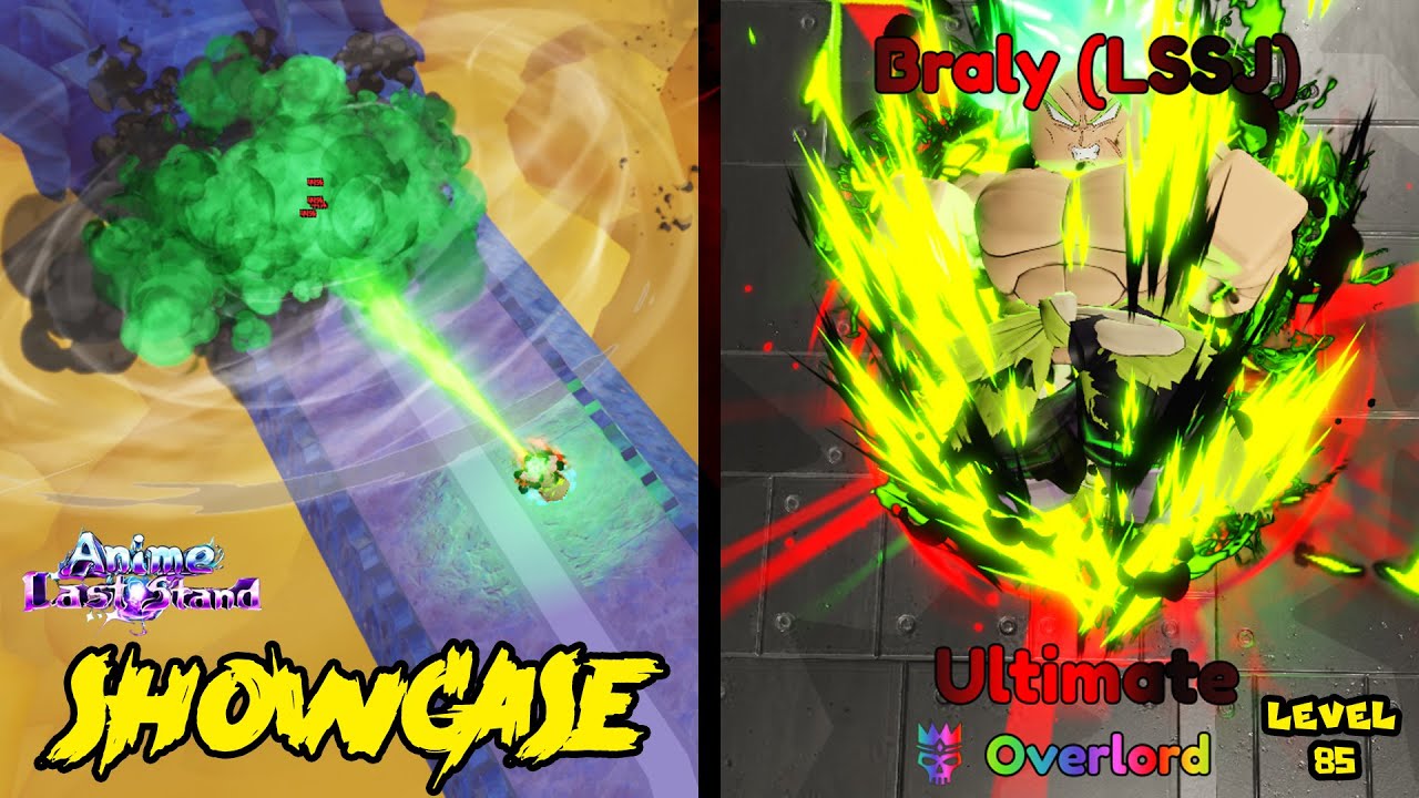 BRALY (LSSJ) LVL 85 ULTIMATE UNIT SHOWCASE - ANIME LAST STAND - YouTube