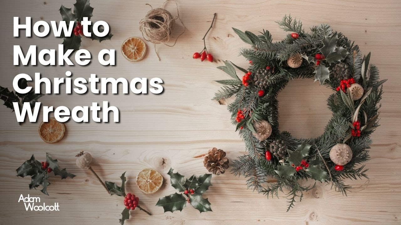 How to Make a Christmas Wreath - YouTube
