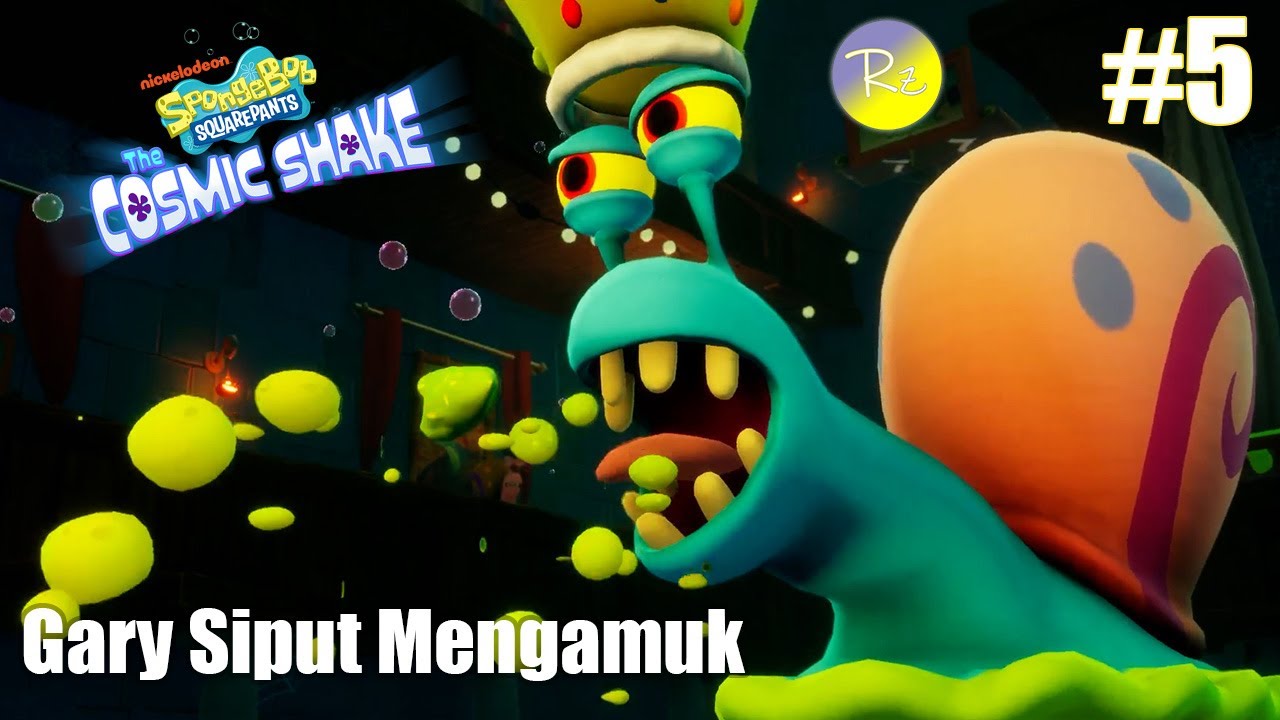 Gary Siput mengamuk | Gameplay Spongebob Squarepants The Cosmic Shake ...
