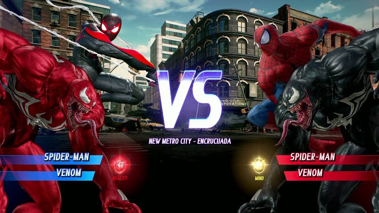 Miles Morales Vs Spider-Man - Marvel vs. Capcom Infinite - YouTube