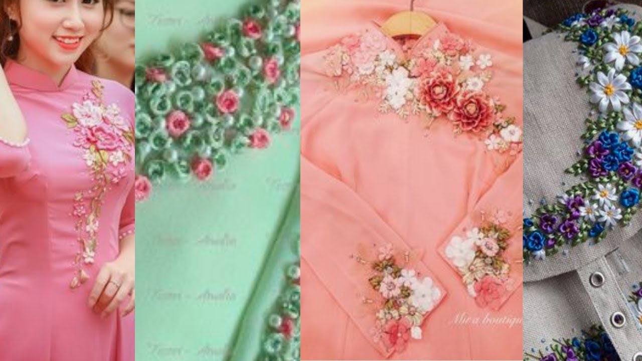 Latest Ribbon design /Ribbon design for dress /Beautiful hand work ...