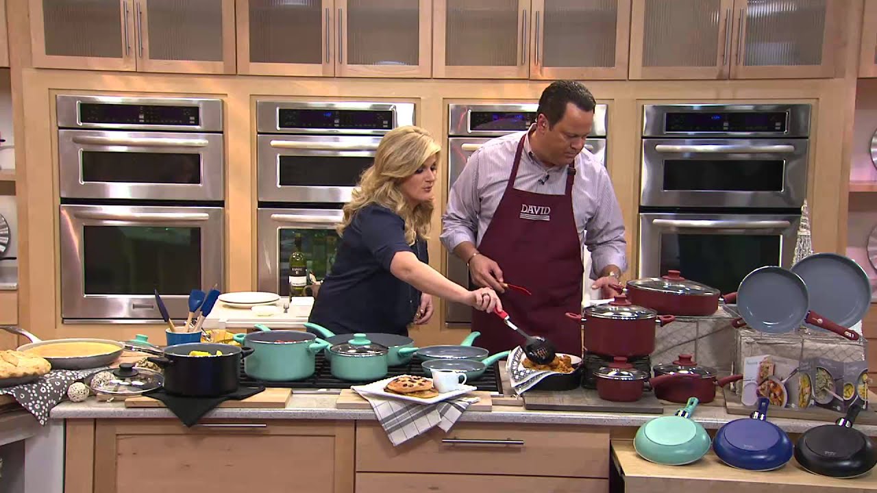 GreenPan 10 Piece Cookware Set with Ceramic Non-stick with David ...