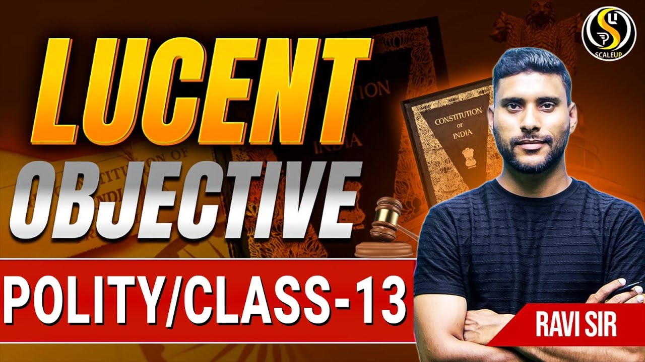 GK/GS POLITY | Complete Lucent Objective Book | RPF Constable / SI | Class 13 | by Ravi Sir ...
