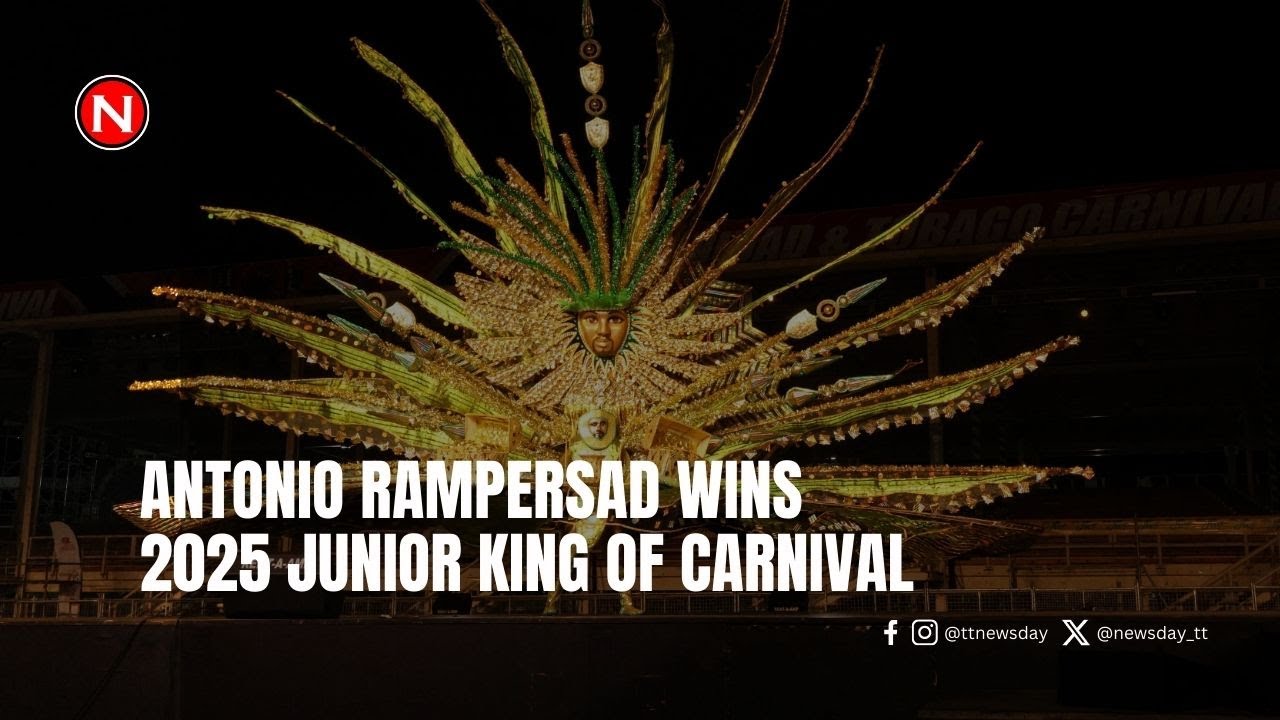 Antonio Rampersad wins 2025 Junior King of Carnival - YouTube