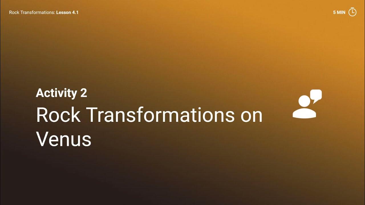 Rock Transformations Lesson 4.1 Activity 2 - YouTube