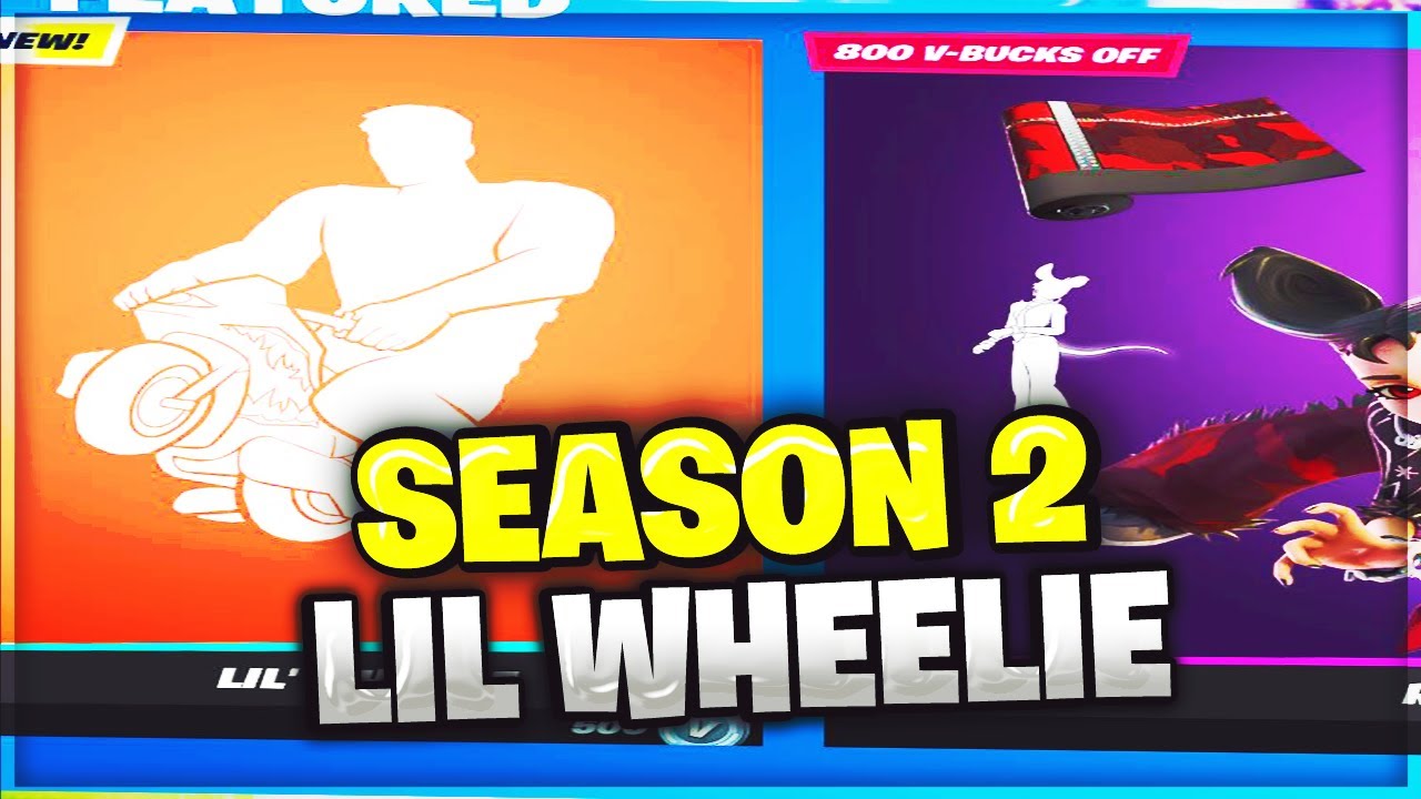 NEW LIL WHEELIE EMOTE IN FORTNITE - YouTube
