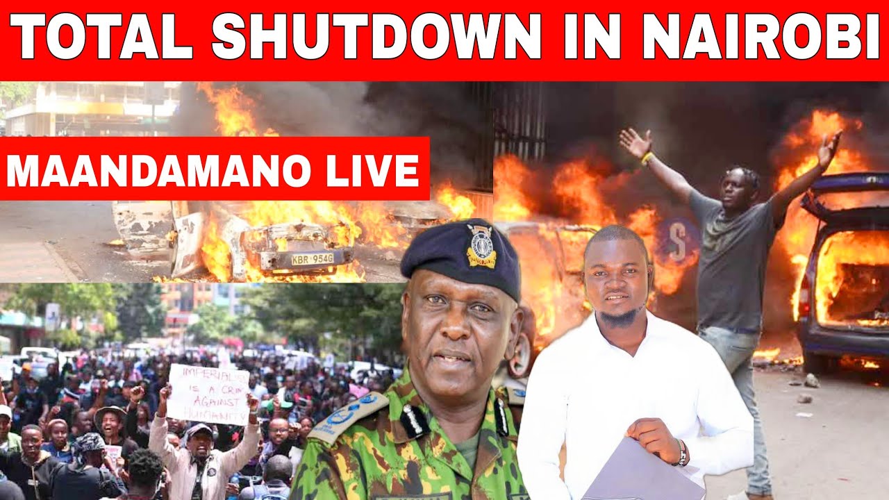Leo ni Leo! Thousands of Angry Genz Storm Nairobi CBD demanding justice ...
