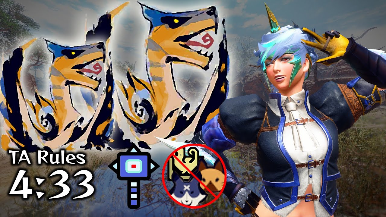 MHR Sunbreak: Double Tigrex Trouble Vs. Courage Elemental Hammer (No ...