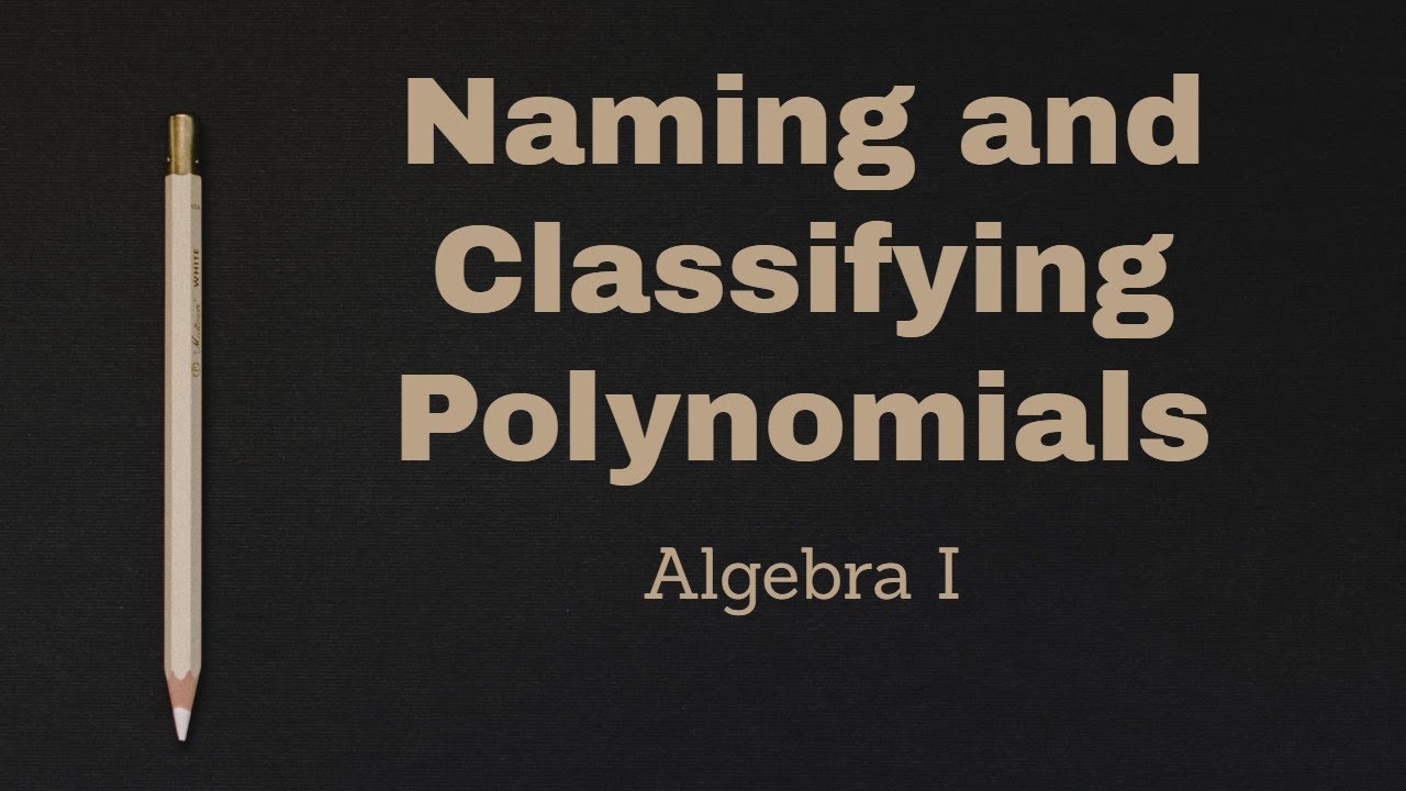 Naming and Classifying Polynomials - YouTube