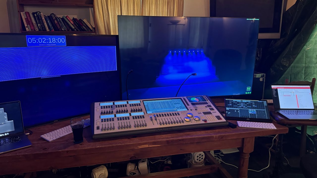 My Lighting Design PreVis room - YouTube