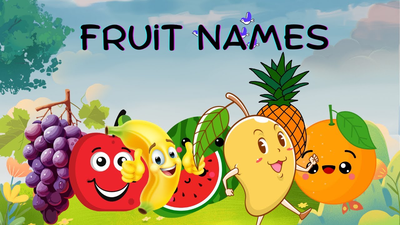 Fruit Names Learning for Preschool Kids - YouTube
