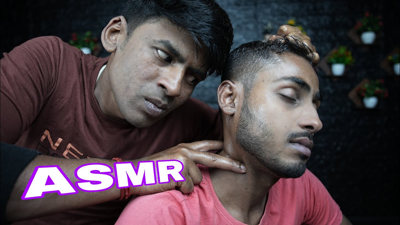 ASMR Oily Neck And Head Massage With Neck Cracking | ASMR Scratching ...