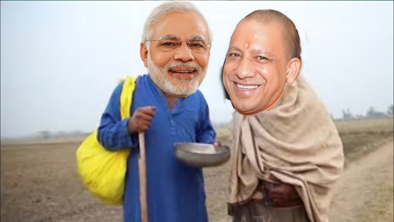 Bikhari Narendr modi | Narendr modi Vs yogi Funny Video - YouTube
