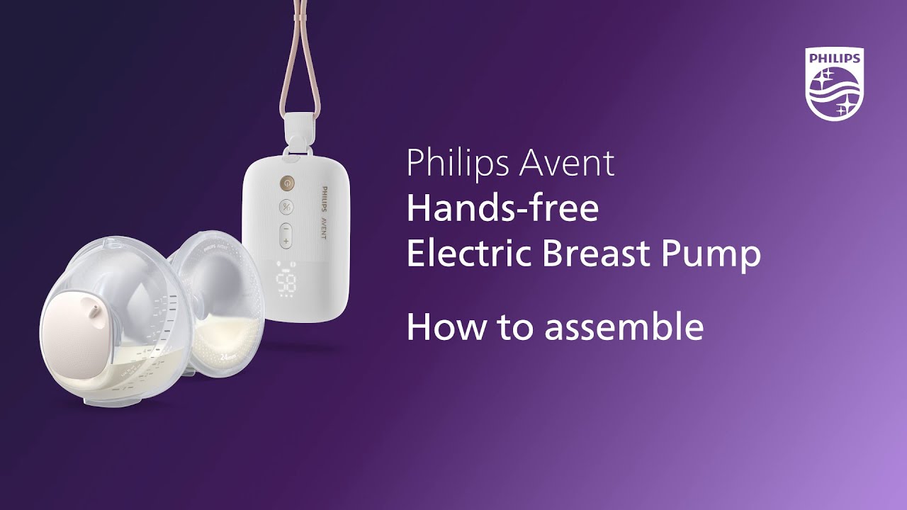 Philips Avent Hands-free Breast Pump - How to assemble - YouTube
