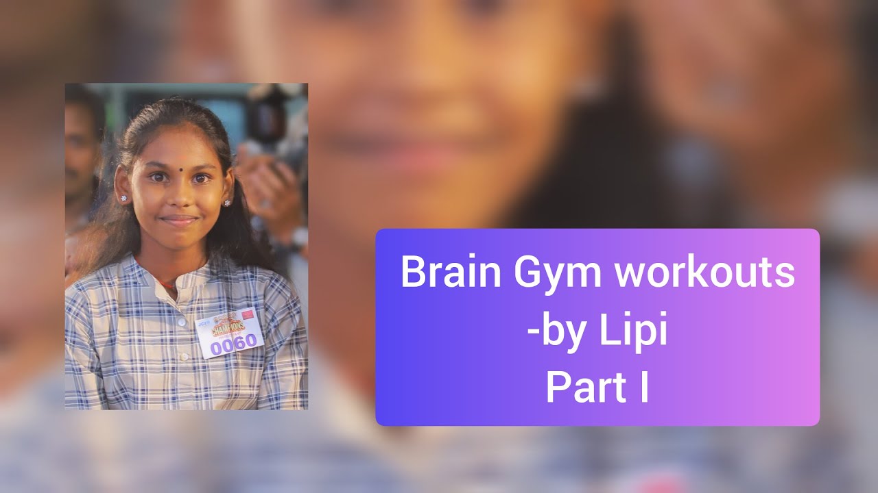 Brain Gym Workouts | Part - I | by Lipi - YouTube