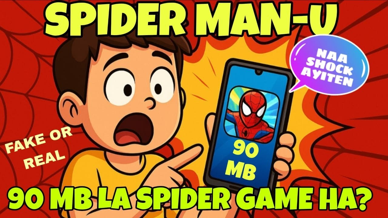 SPIDER MAN-U 90MB la Game? Naa Shock Ayiten! 😂 | Fake ah Real ah?” 😂🕷️# ...