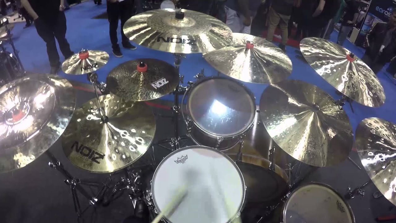 Angel Drums & Zion Cymbals NAMM 2015 - Sam Price POV - YouTube