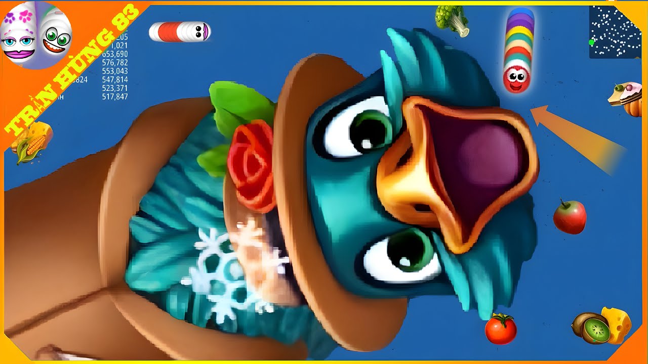 🐍WORMSZONE.IO | Skin Duck, GIANT SLITHER SNAKE TOP 01 / Epic Worms Zone ...