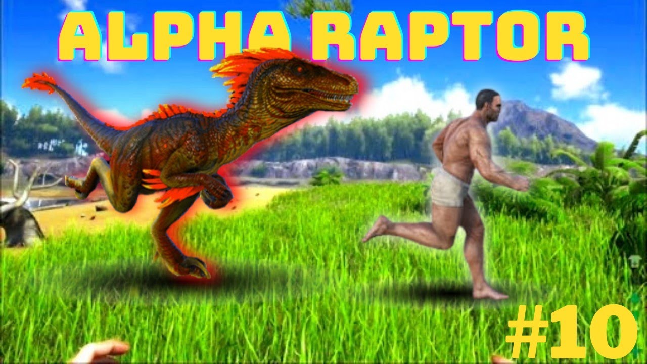 I FOUGHT WITH AN ALFA RAPTOR | ARK SURVIVAL EVOLVED #10 - YouTube
