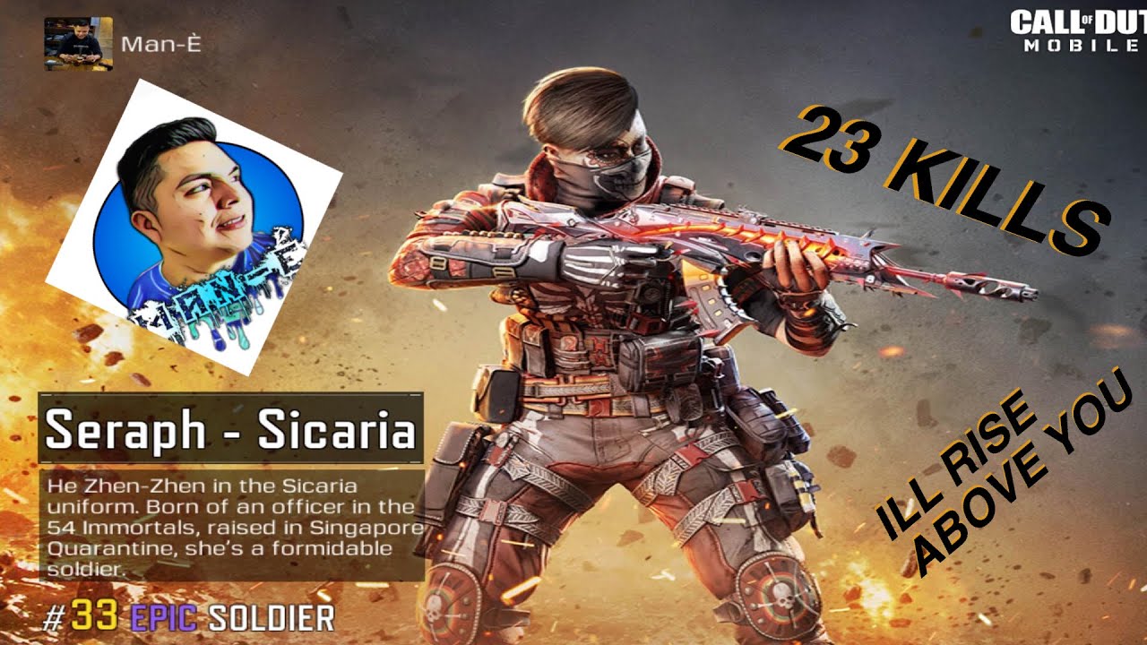 **CALL OF DUTY MOBILE** BATTLE ROYAL /// SERAPH - SICARIA GAMEPLAY 23 ...