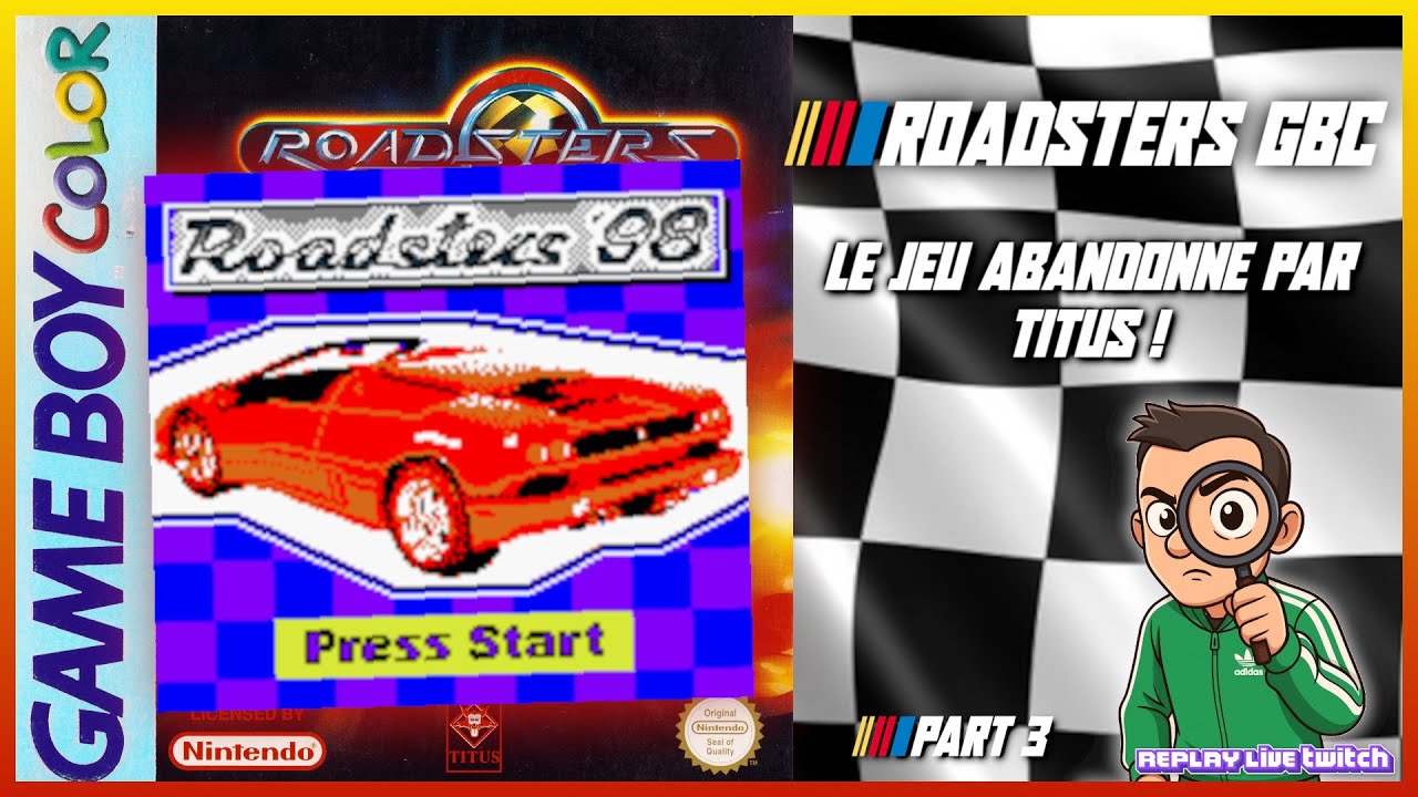 Roadsters 98 : le jeu Game Boy Color abandonné par Titus 🦊 - YouTube