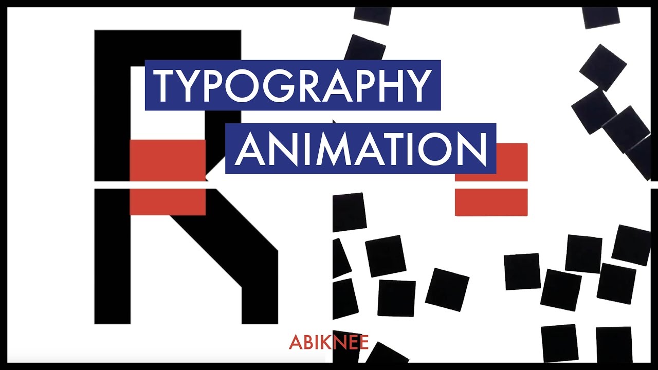 TYPOGRAPHY STOP MOTION ANIMATION | ABIKNEE - YouTube
