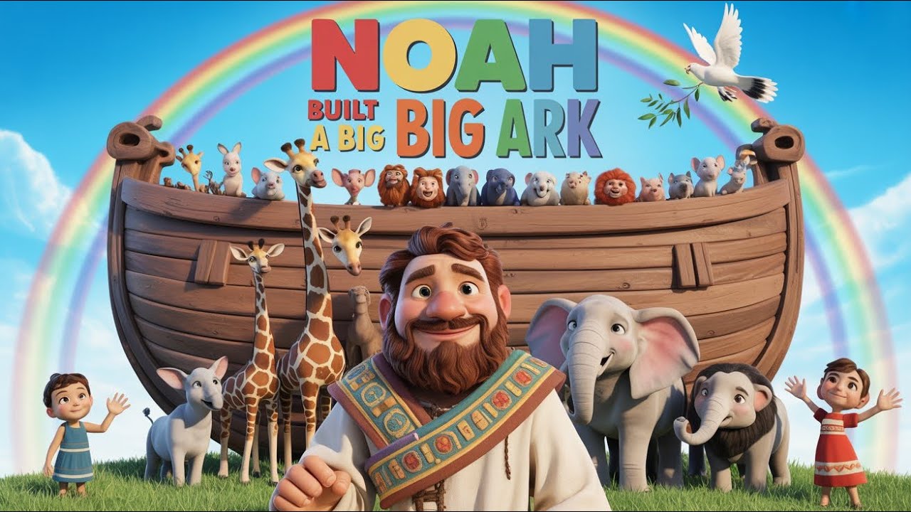Noah Built a Big Big Ark | Bible Song for Kids | CoComelon-Inspired ...