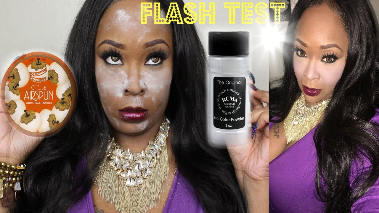 TESTING! AIRSPUN VS. RCMA TRANSLUCENT POWDERS! FLASH TEST INCLUDED ...