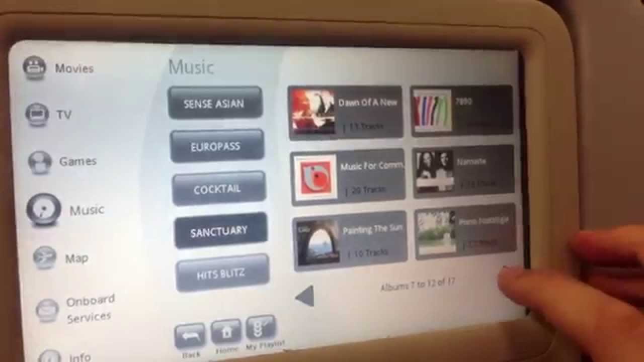 Inflight Entertainment (IFE) Hong Kong Airlines Airbus A330-200 - YouTube