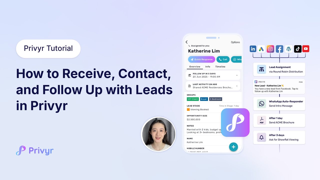 How to Receive, Contact, and Follow Up with Leads | Privyr Tutorial ...