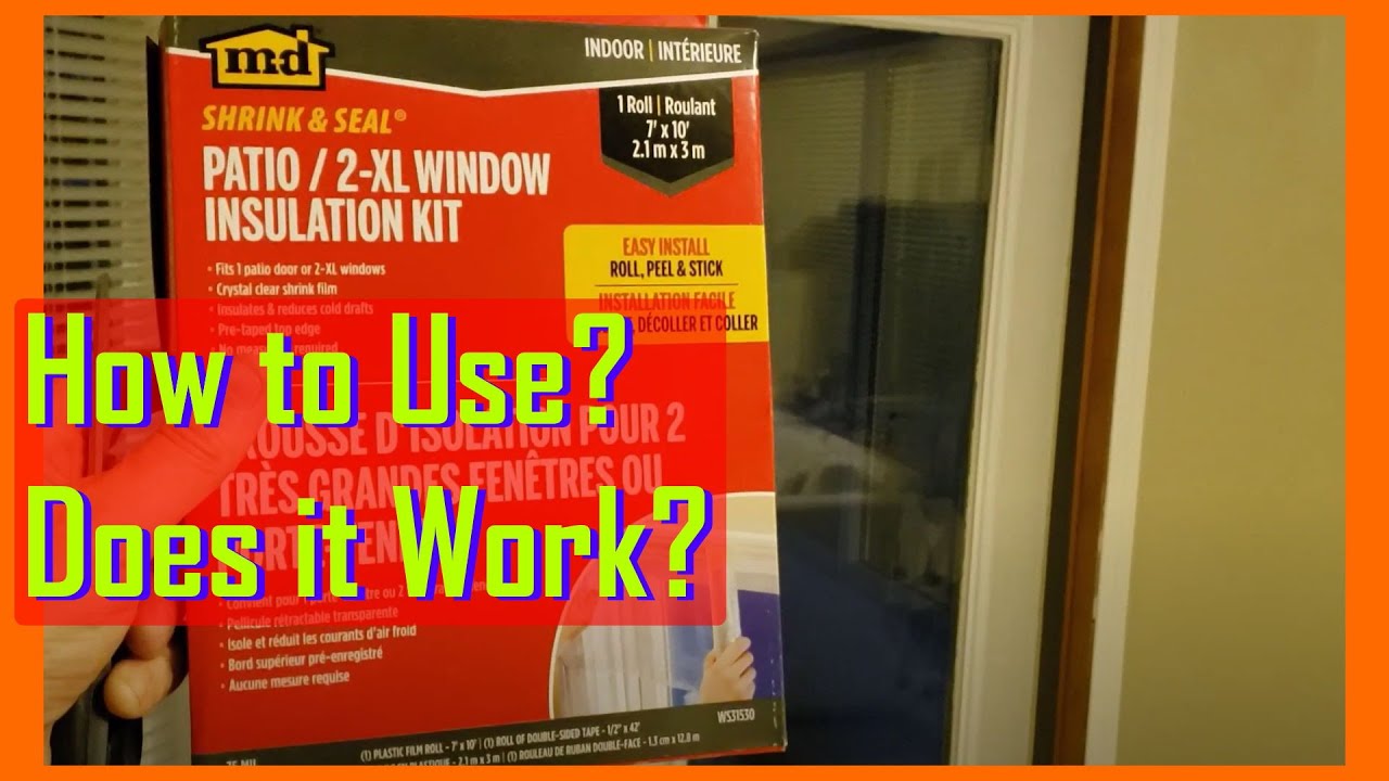 DIY Plastic Window Film Insulation Kit To Block Draft - Does It Work ...