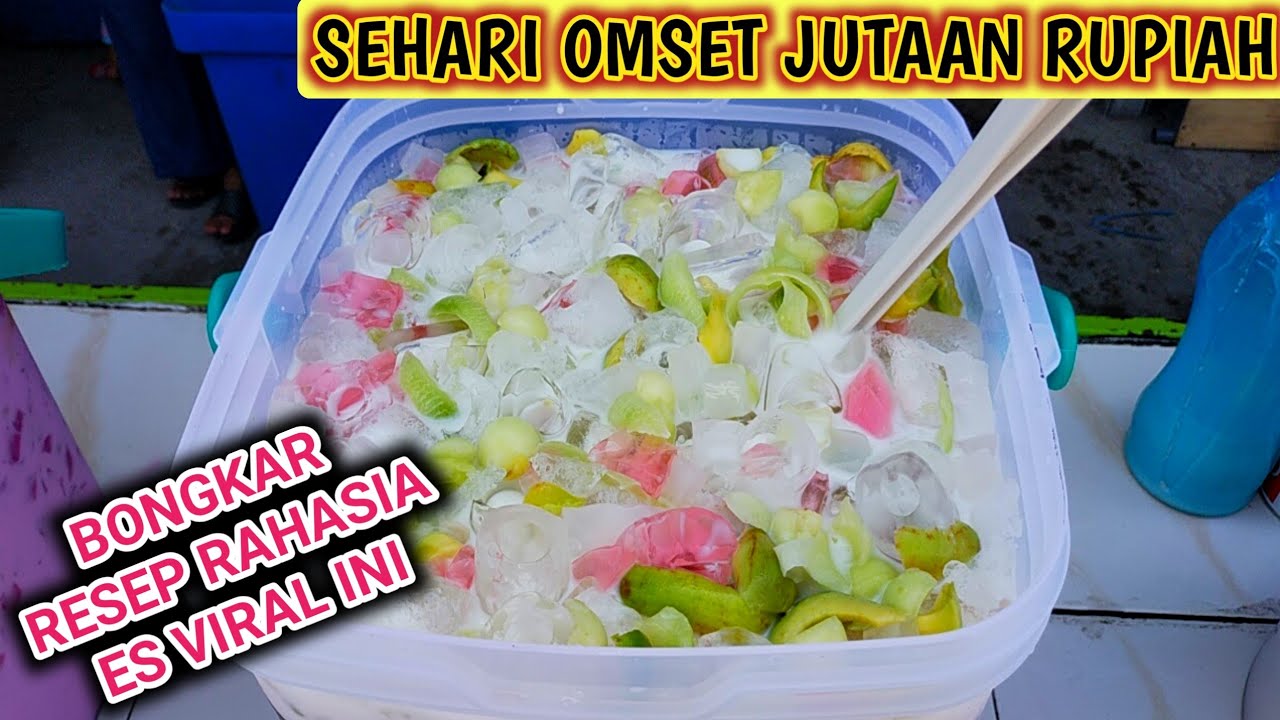 Intip Cara Pembuatan Es Buah Viral Kekinian Dulunya Ikut Orang