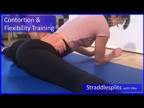 Contortion Training by Flexyart 235: Vika Straddle - Also for Yoga, Pole, Ballet, Dance, Fitness