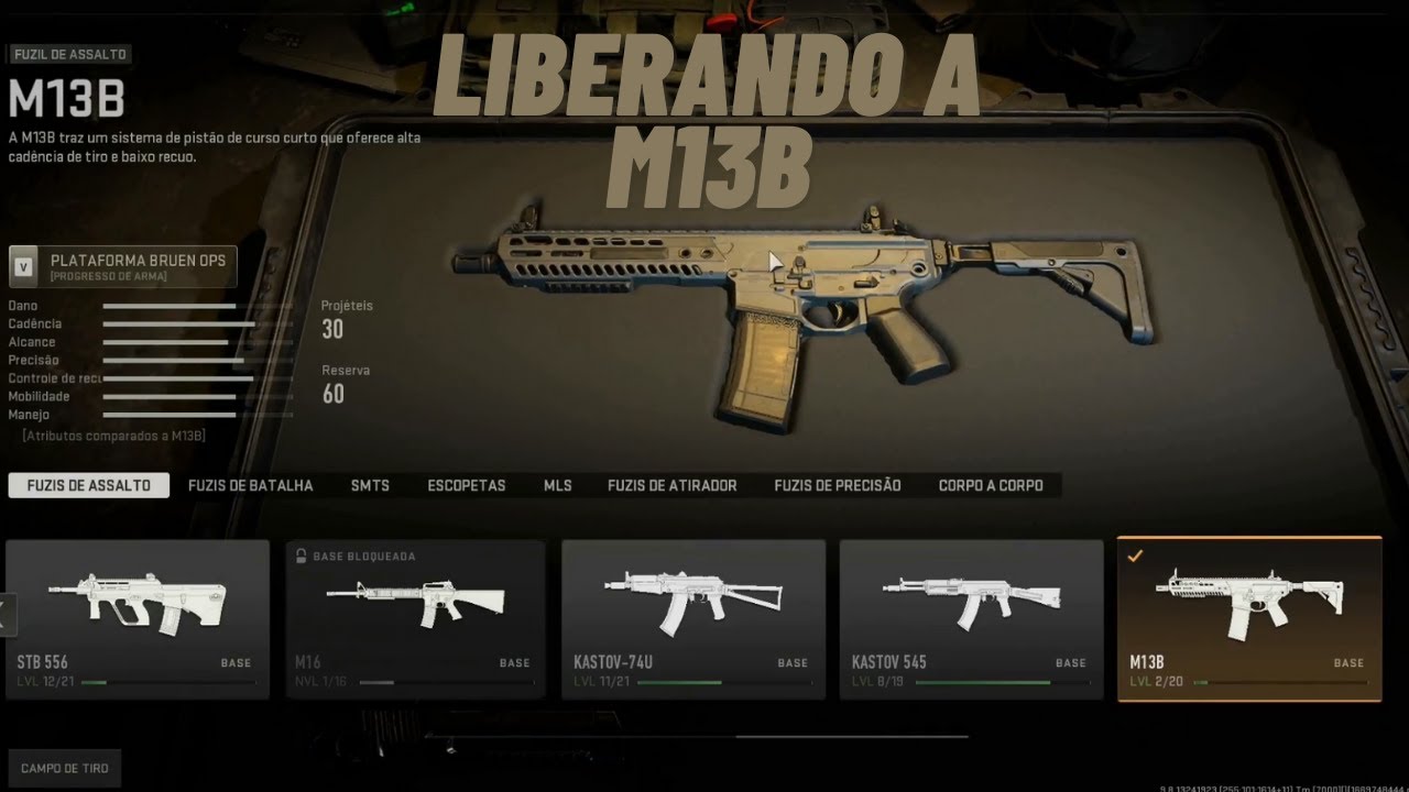 Como liberar o fuzil de assalto M13B e pegar a pistola .50 GS dourada ...