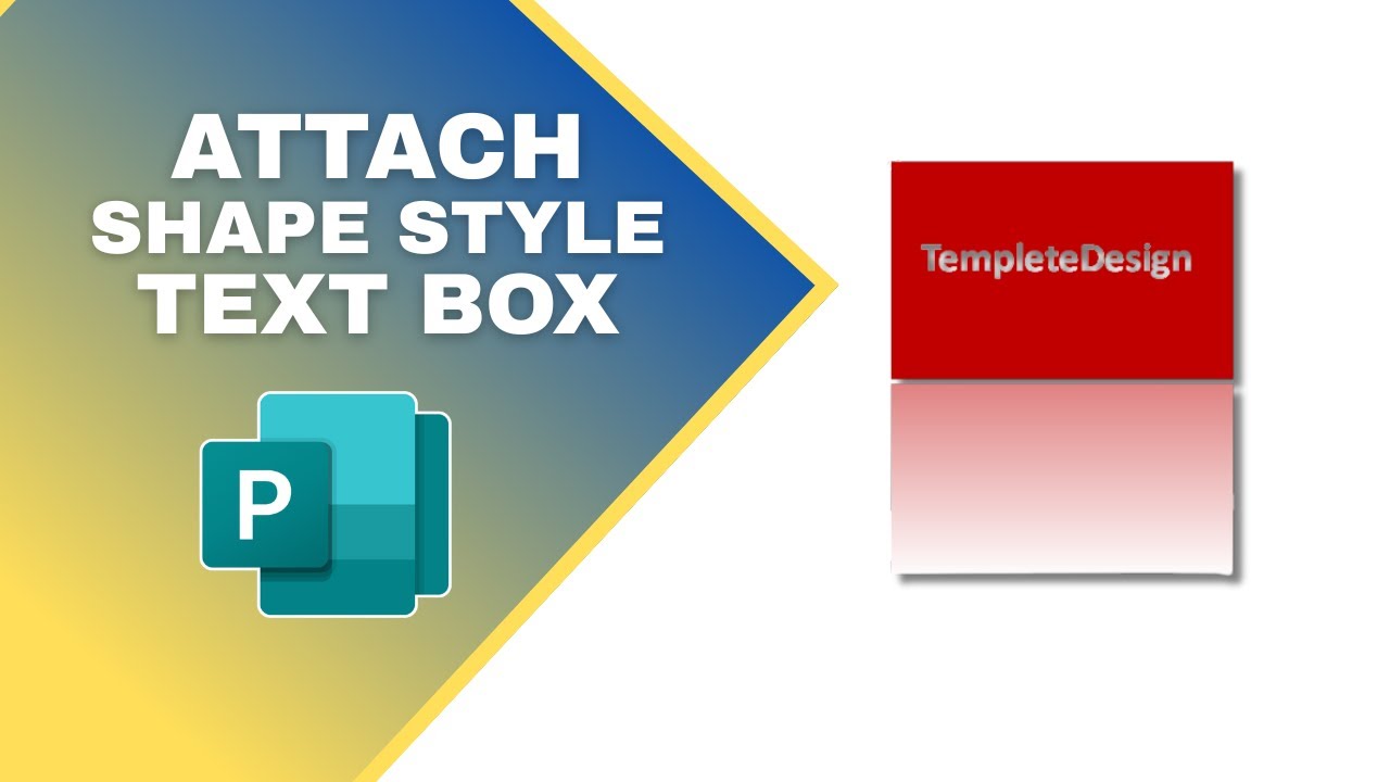 How to Attach Shape Style to Text Box in Microsoft Publisher - YouTube