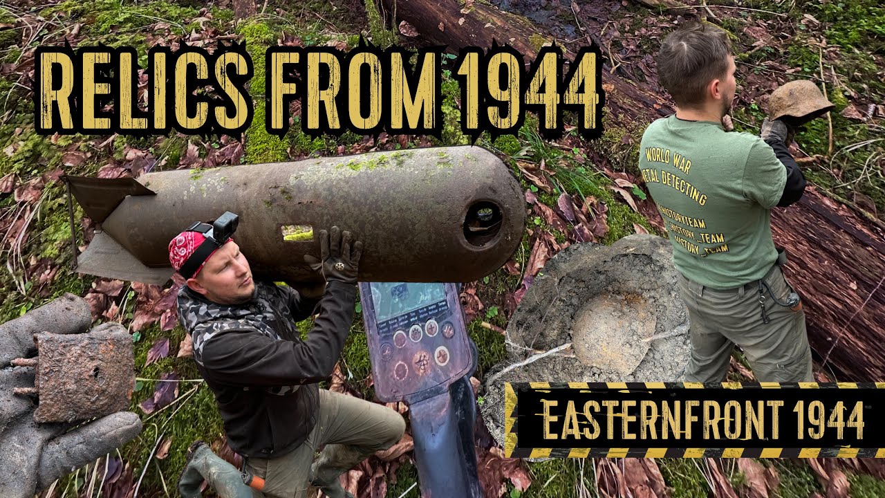 WW2 METAL DETECTING. WORLD WAR 2 POSITIONS.1944.EXPEDITION ON ...
