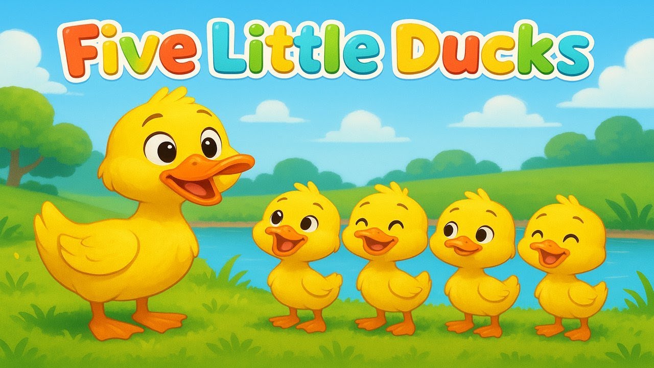 Five Little Ducks | English Nursery Rhyme for Kids & Toddlers - YouTube