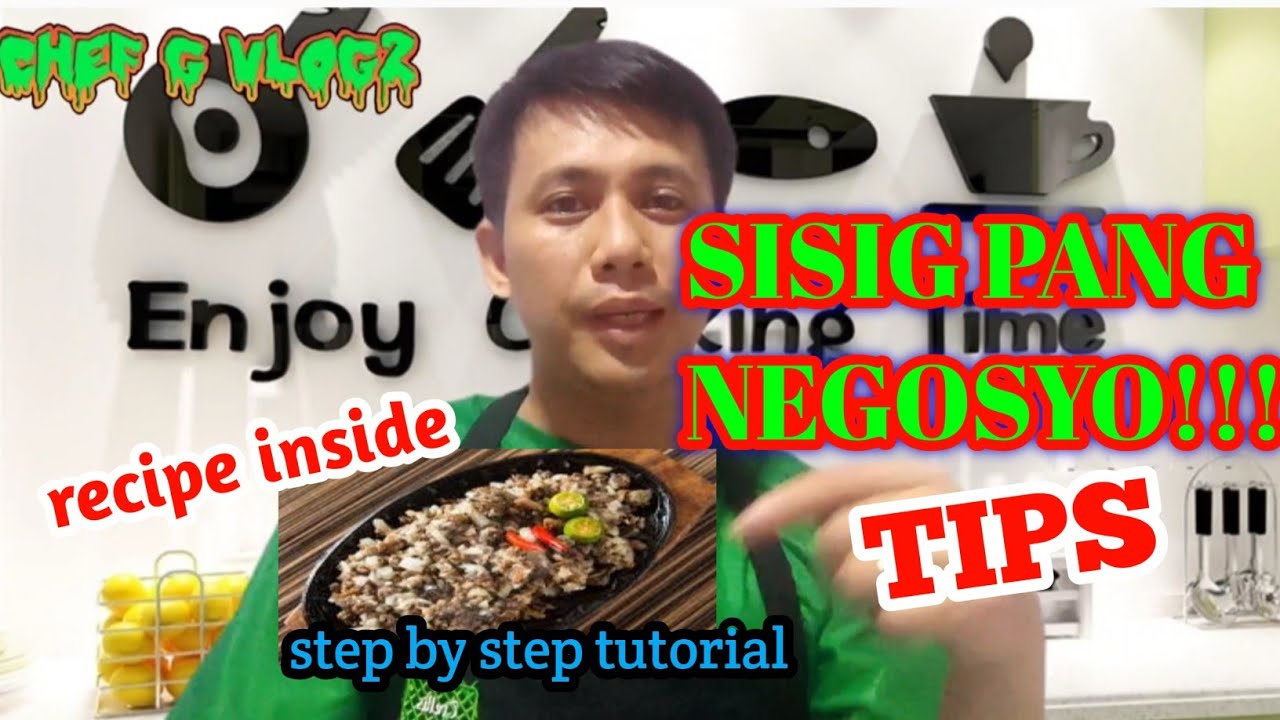 SISIG KAPAMPANGAN PANG NEGOSYO TIPS!!! ChefGVlogz - YouTube