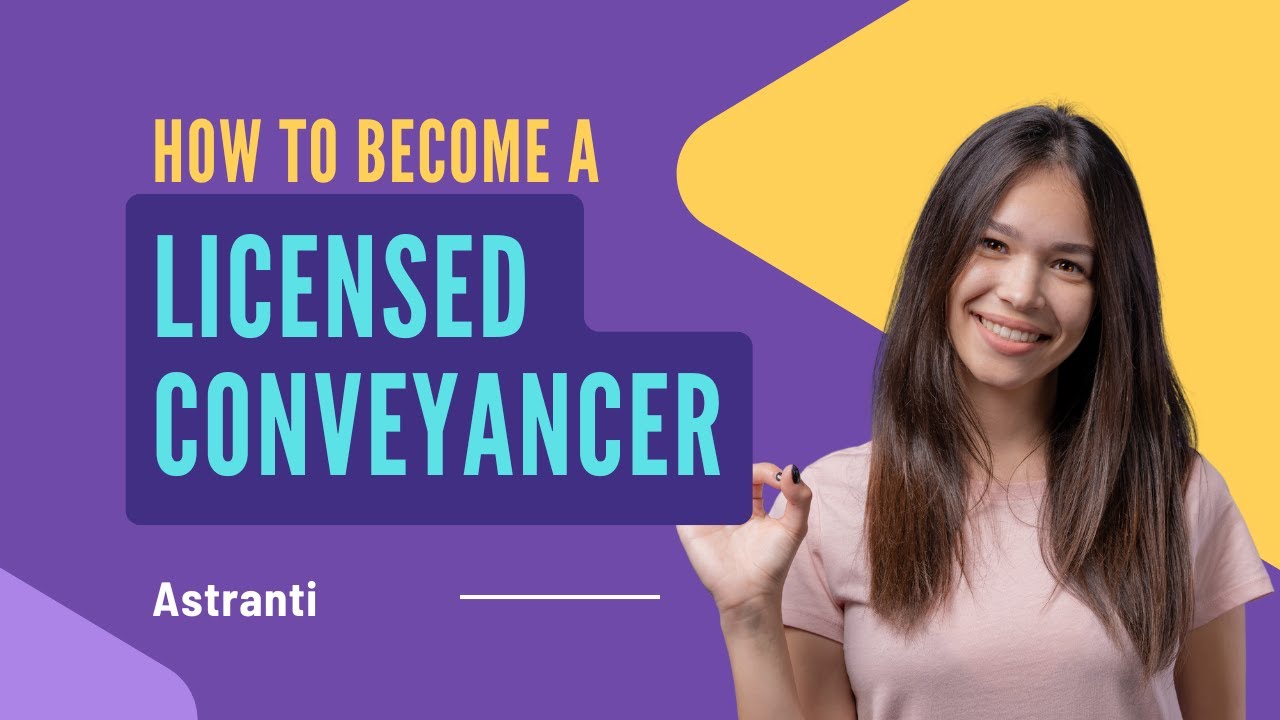 How to become a licensed conveyancer - YouTube