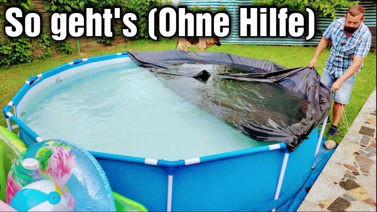 Abdeckplane Pool befestigen leicht gemacht (Geeignet für Anfänger ...