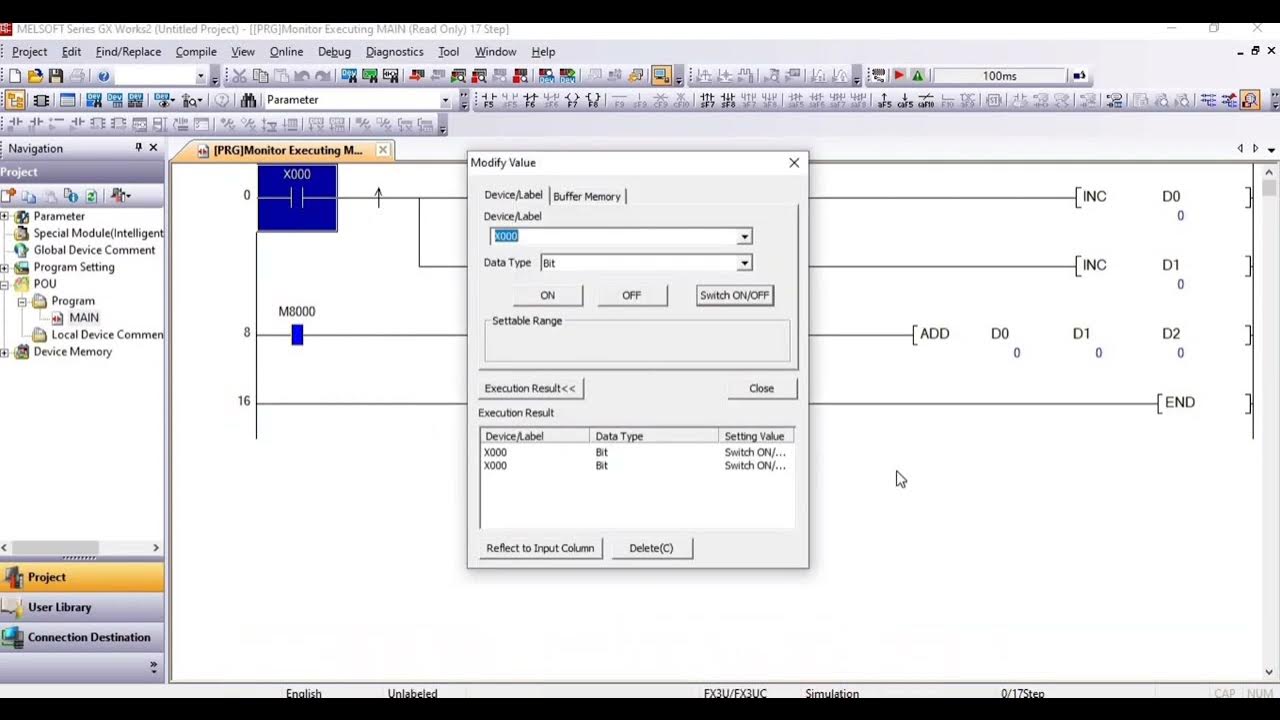 PLC - Addition of two data register #automation #plc #mitsubishi #ladder #delta - YouTube