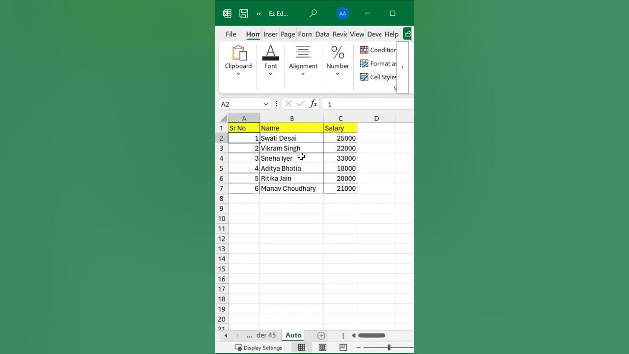 Make Automatic Borders in Ms Excel | How to Add Automatic Border in Ms Excel #border #shorts # ...