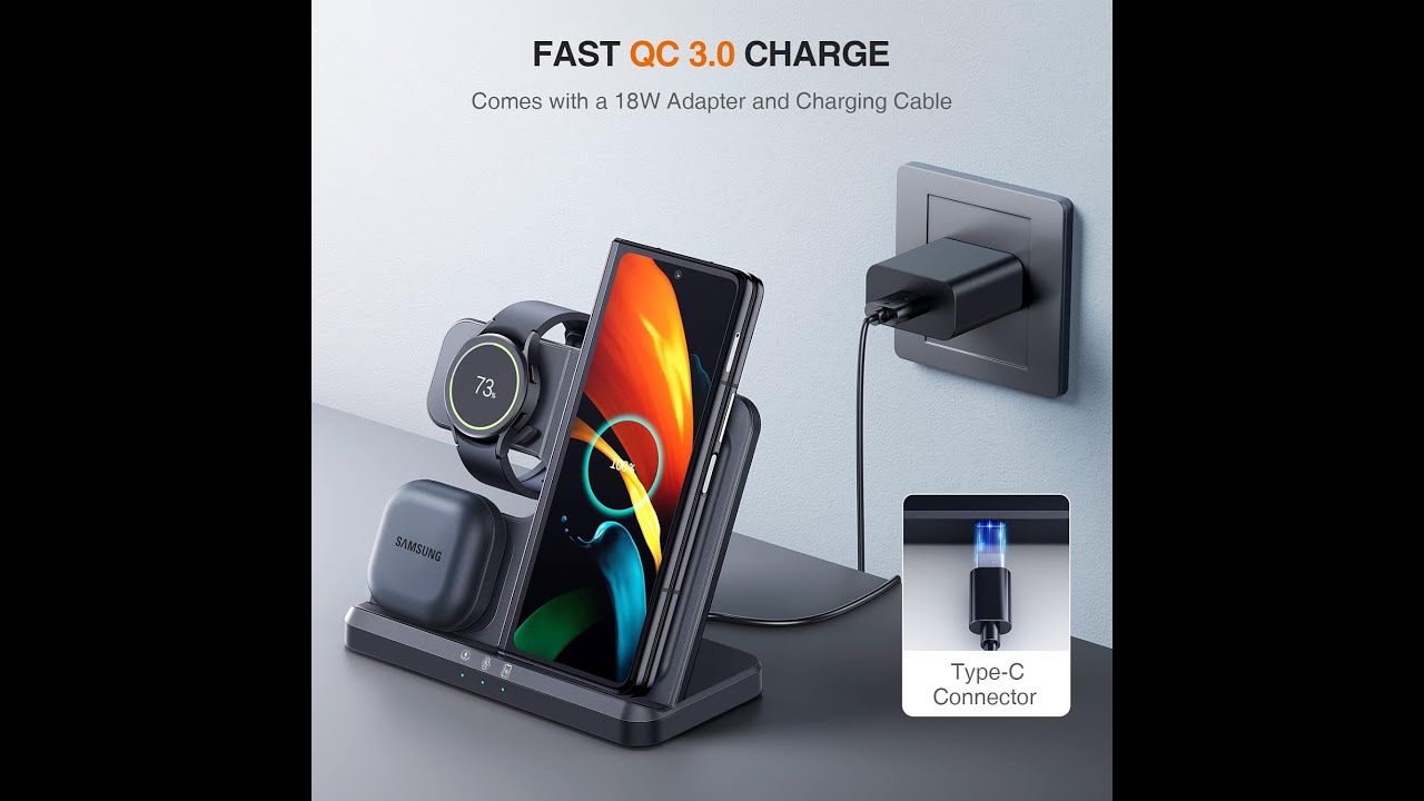 The Best 3-in-1 Wireless Charger: No More Cable Clutter - YouTube