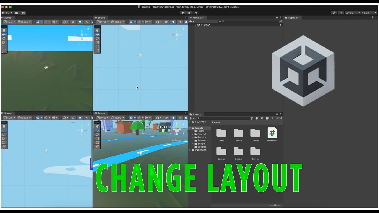 How to change Editor layout in Unity #gameshorttutorial #unity - YouTube