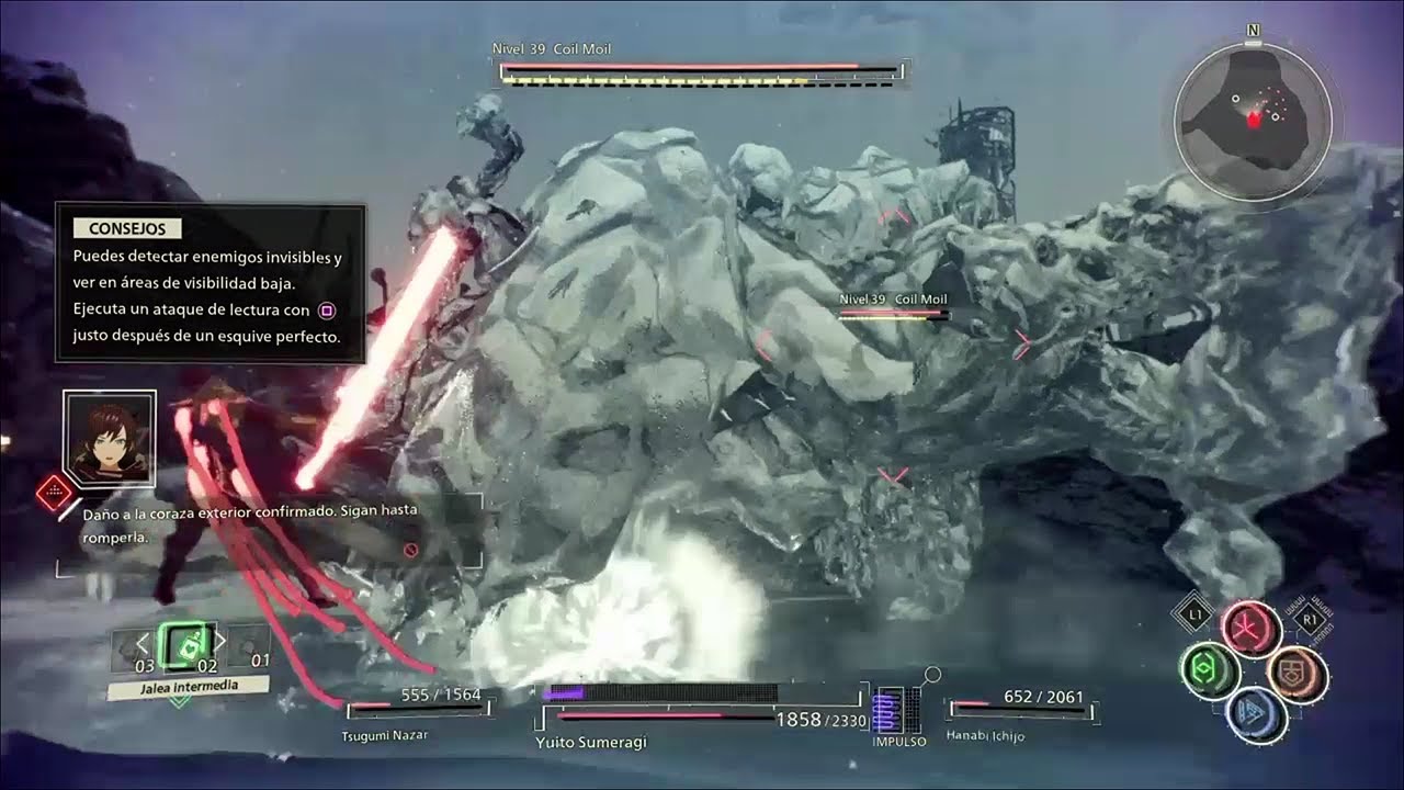 Yuito Team vs Coil Moil in chapter 8 of "SCARLET NEXUS" [BOSS FIGHT ...