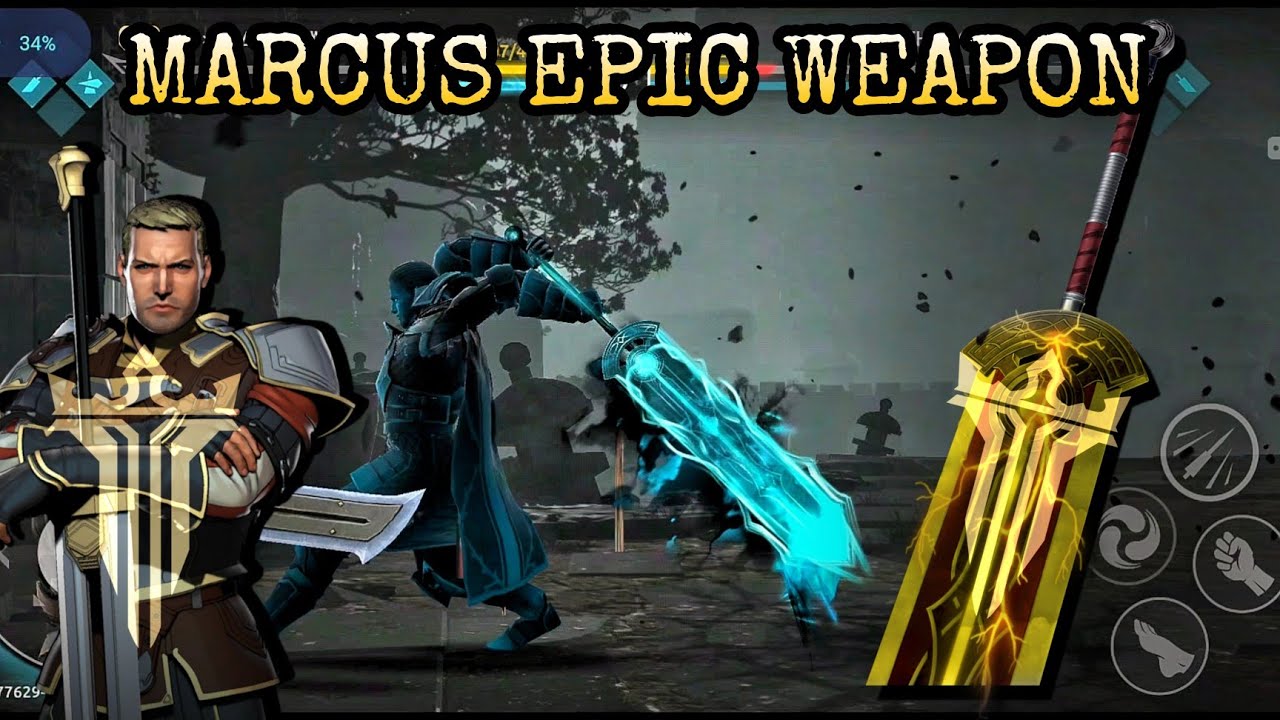 Shadow Fight Arena || Marcus Epic Weapon || One Of The Usefull Weapon ...