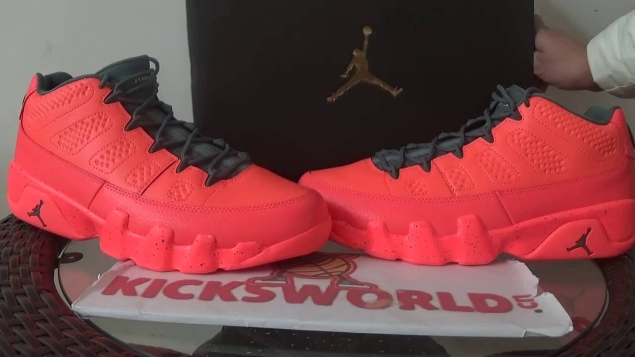 Jordan 9s low bright mango - YouTube