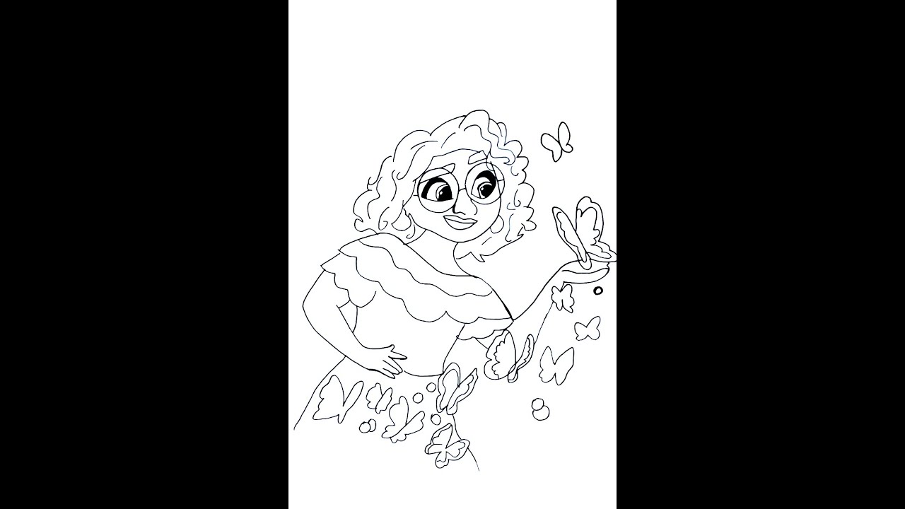 How to Draw Mirabel Madrigal 🦋Disney Encanto #shorts - YouTube