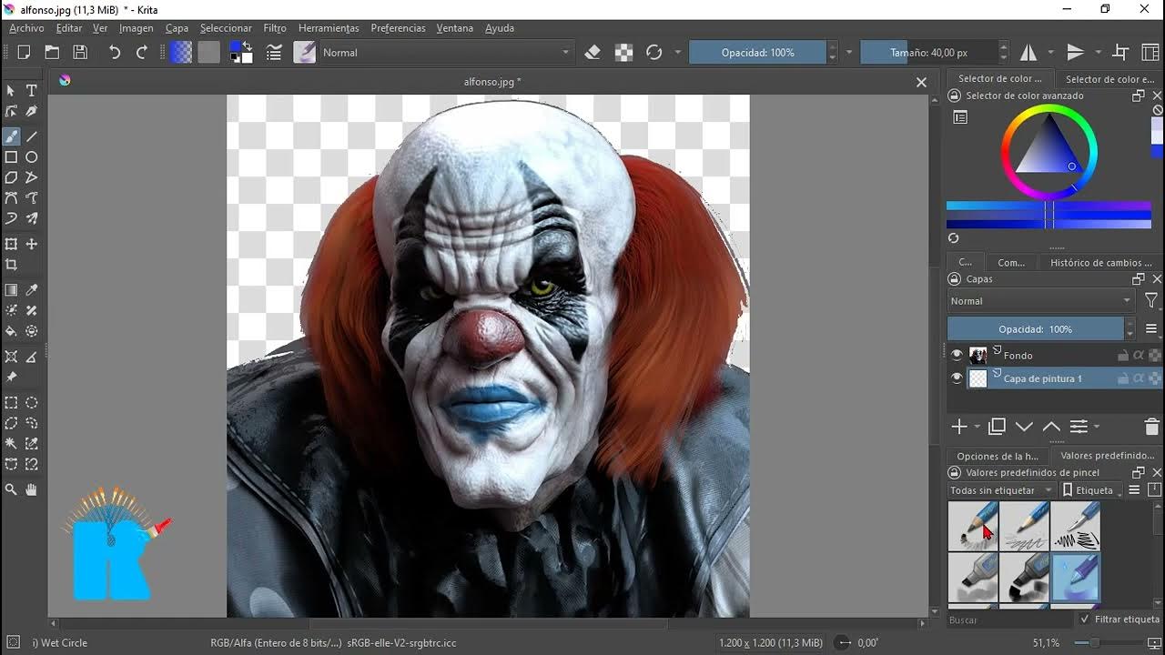 COMO ELIMINAR EL FONDO A UNA IMAGEN CON KRITA - YouTube