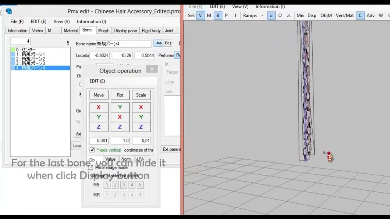 【MMD - Tutorial】 How to Add Bones, Physics, Joint 「With Music」 - YouTube